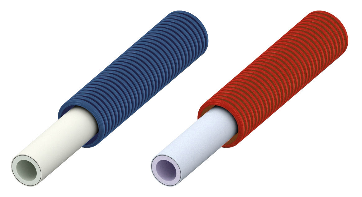 Tece - Tube multicouches GAINE en couronnes - Diamètre : 16 x 2 - Lg 75 m - Rouge - Distriartisan